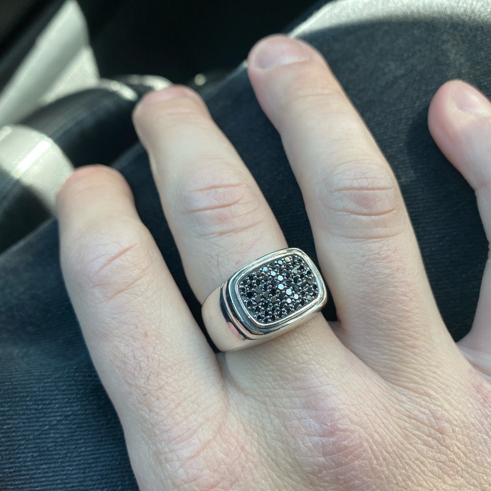 David Yurman Pave Signet Ring - Gem
